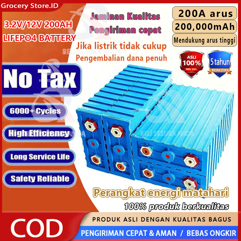 Jual 2025 CATL/BYD Battery Lifepo4 3.2V 12v 120ah 200AH BMS Battery Lifepo4 12v 120ah 200AH plus ...