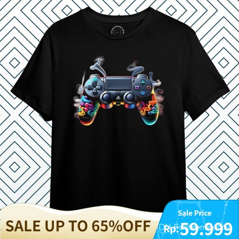 Jual IDN Kaos Distro Premium Original 3D Controller Playstation C0445 ...