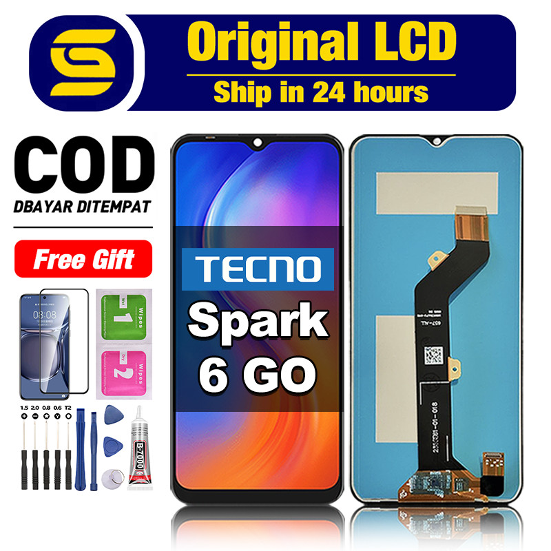 Jual Original LCD Tecno spark 6 go ori asli TouchScreen Fullset For Glass Digitizer | Shopee ...