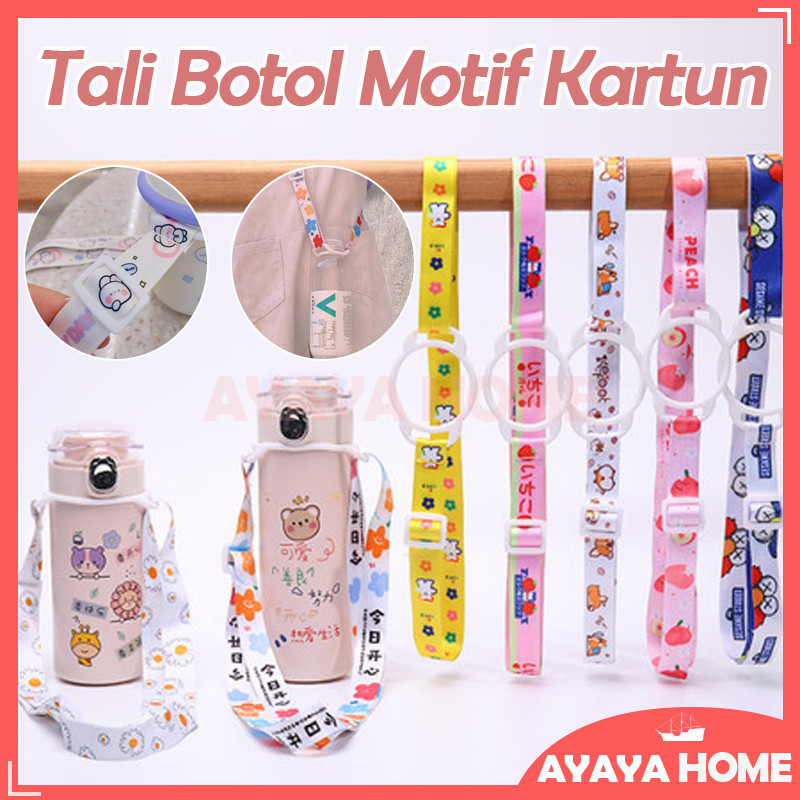 Jual Tali Botol Motif Kartun/Gantungan Botol Strap Lanyard/Tali Botol ...