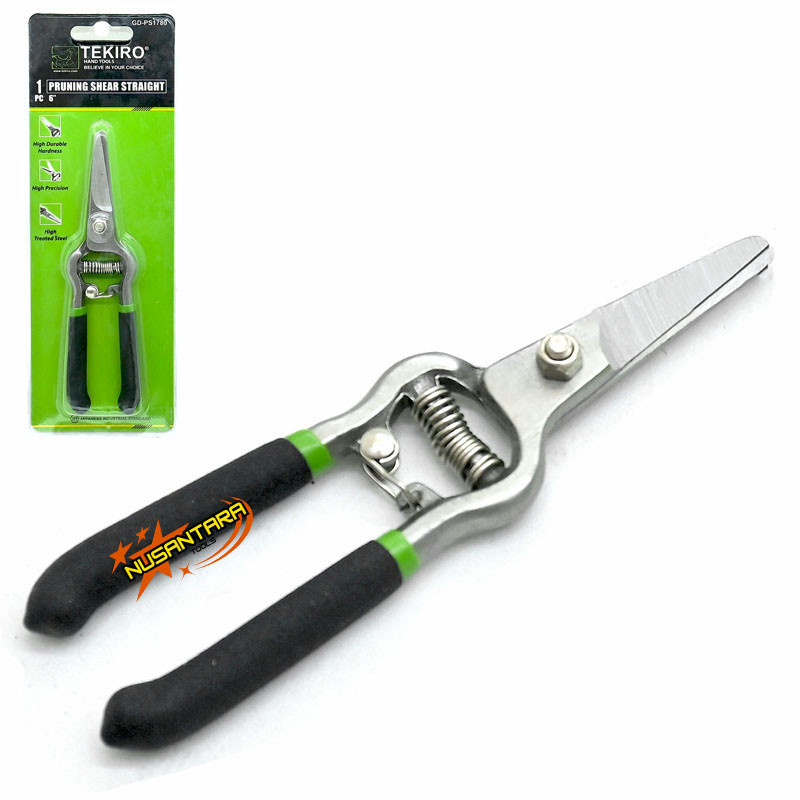 Jual Gunting Serbaguna Tekiro Japan 6 Inch Gunting Dahan Lurus Taman ...