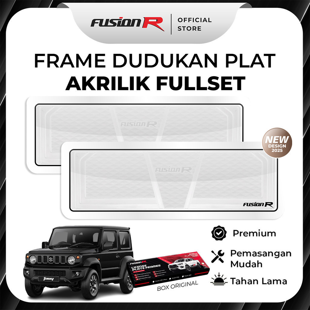 Jual FUSION R Dudukan Tatakan Plat Nomor Mobil Suzuki Jimny Mika ...