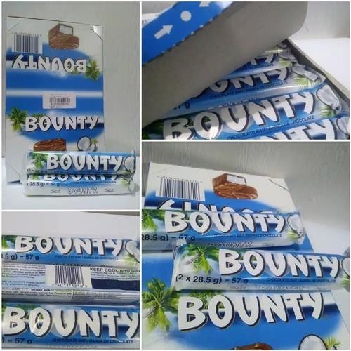Jual Cokelat Bounty 57 Gram Chocolate Susu Karamel Kelapa Asli Saudi ...