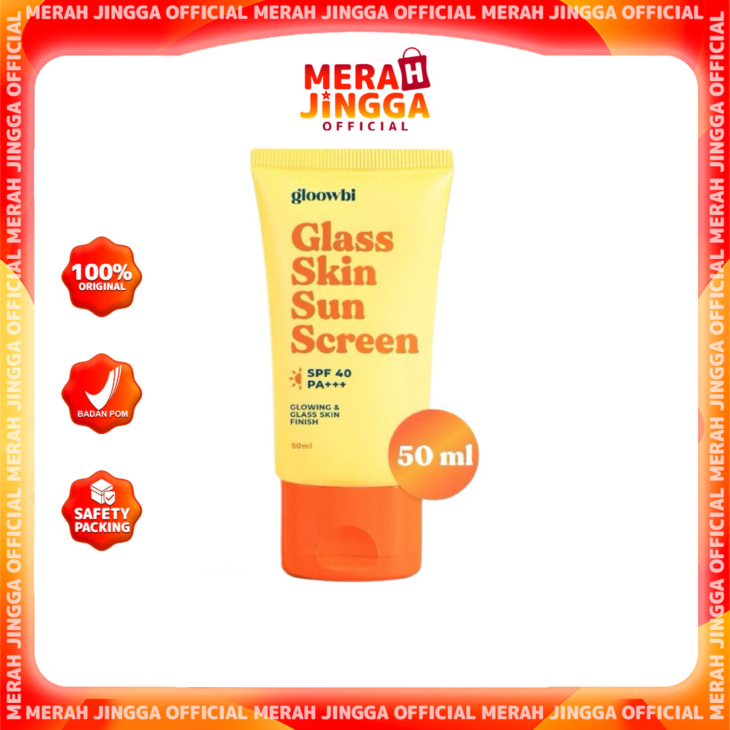 Jual Glowbi Sunscreen Gloow&be Glass Skin Glow & Be SPF40 PA+++ Penahan ...