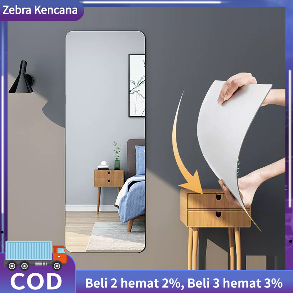 Jual 60*100CM 50X200CM Stiker Cermin Kaca Dinding Akrilik Aman Dan ...
