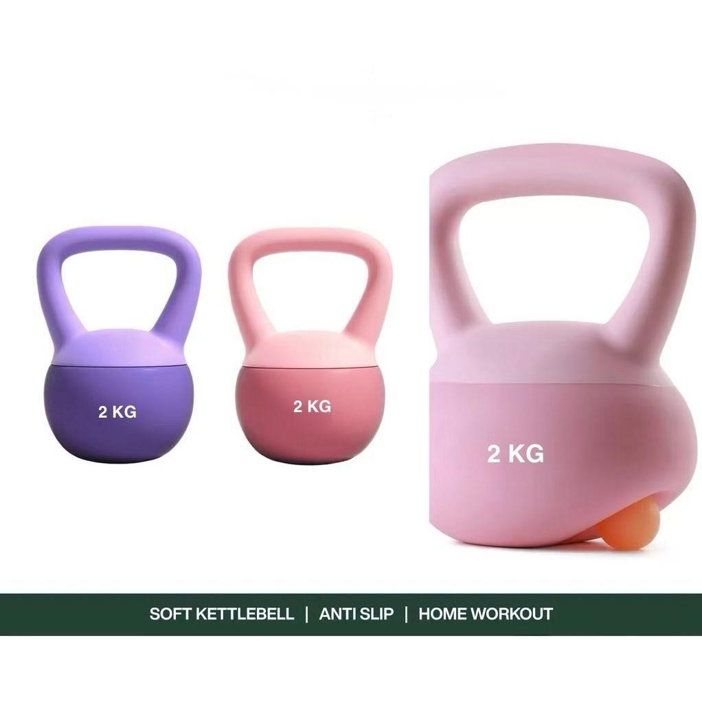 Jual POTENCE Kettlebell Soft 2KG Anti Slip Kettlebell Dumbell 2KG ...