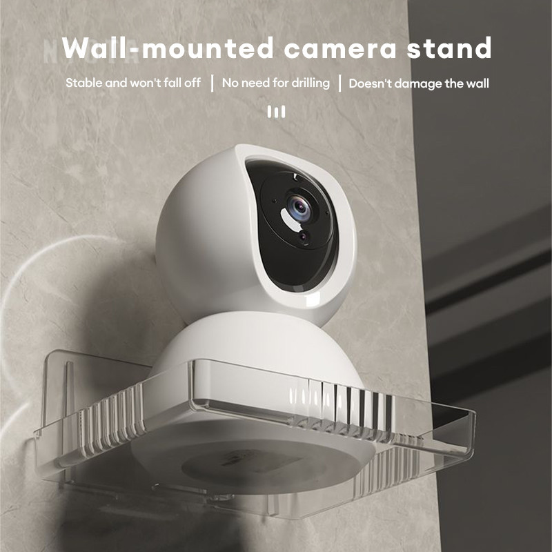 Jual Rak Dinding Transparan Tempel Dudukan CCTV Kamera Serbaguna Wall ...