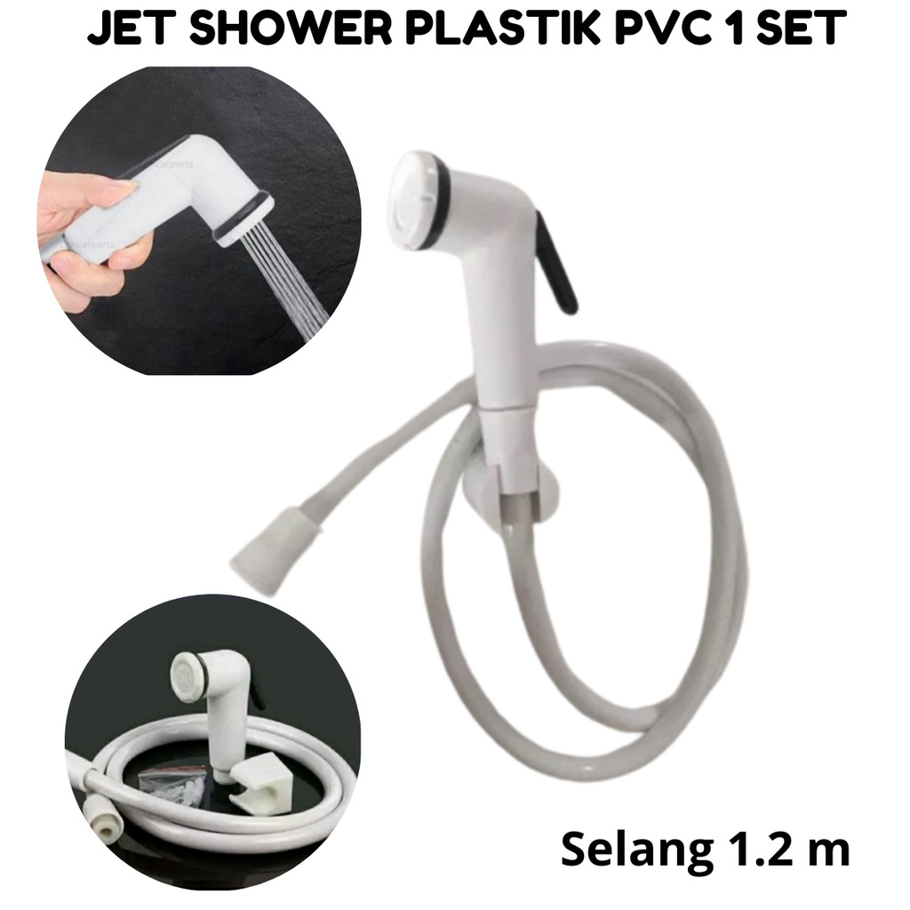 Jual Jet Shower Set Putih Kepala Jet Shower Closet Toilet Wc Duduk ...