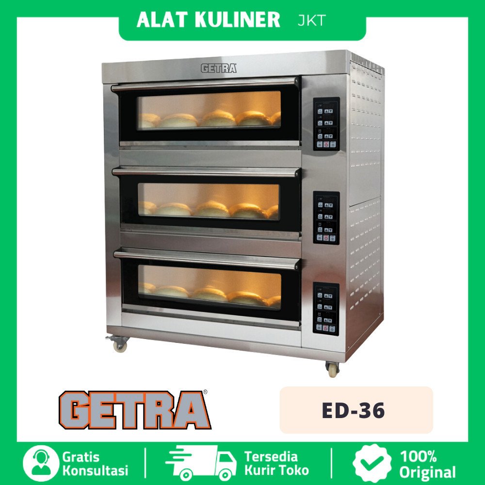 Jual OVEN ROTI GETRA ED 36 ED-36 LISTRIK 3 DECK 6 TRAY ELECTRIC BAKING ...