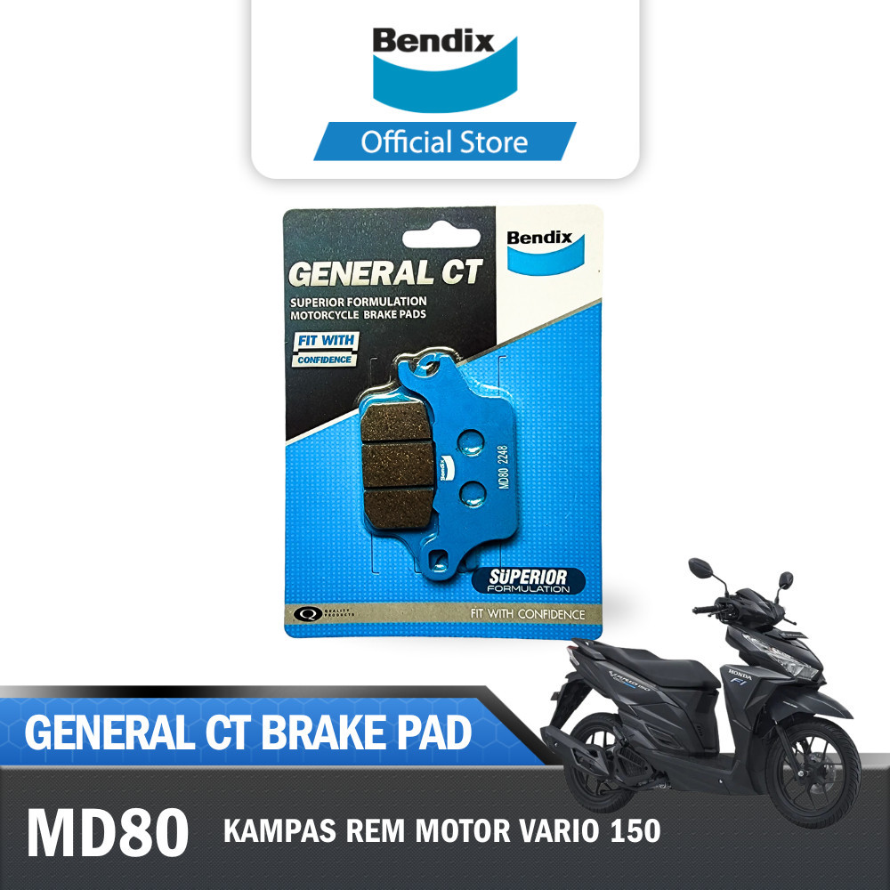Jual Bendix Kampas Rem Depan Cakram Brake Pad Motor Honda Vario 150 GCT MD80 | Shopee Indonesia