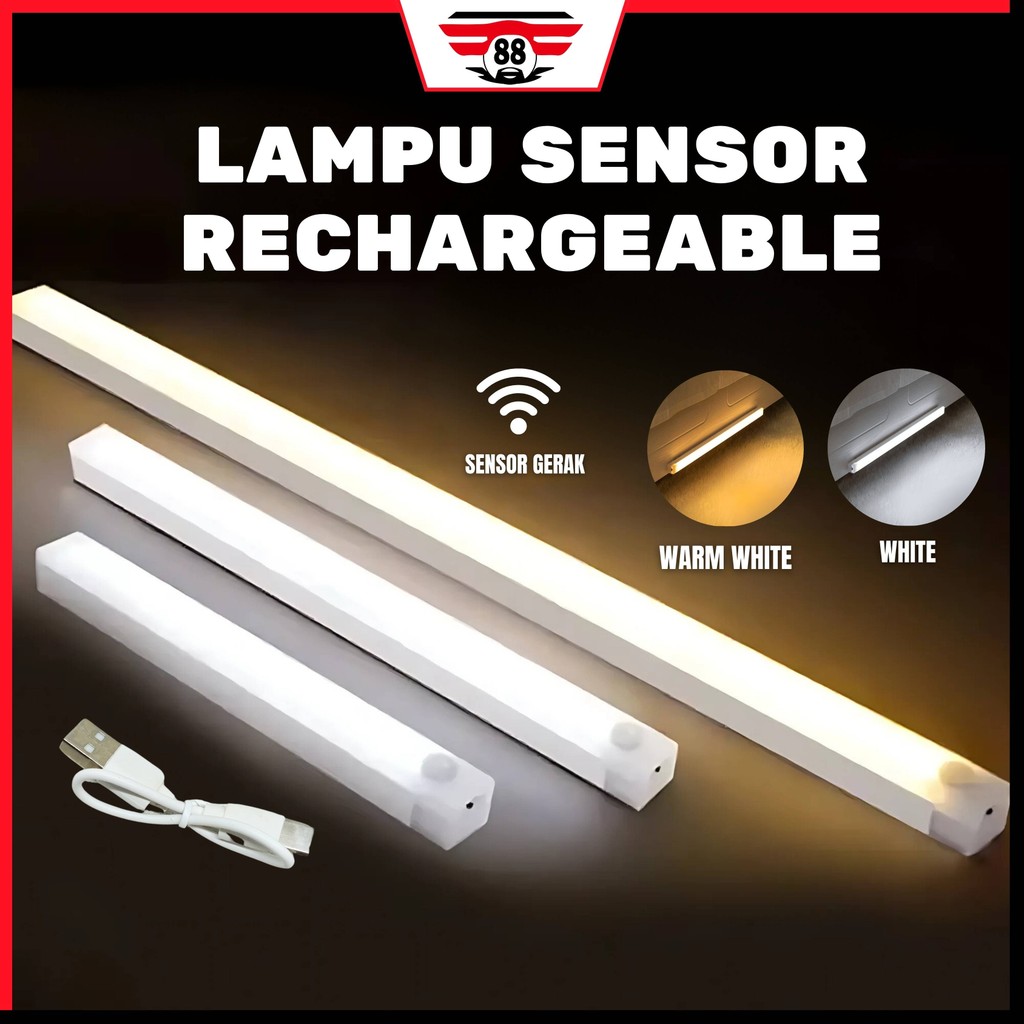 Jual Lampu Neon Panjang Strip Led Usb Sensor Cahaya 10CM 20CM 30CM 50CM ...