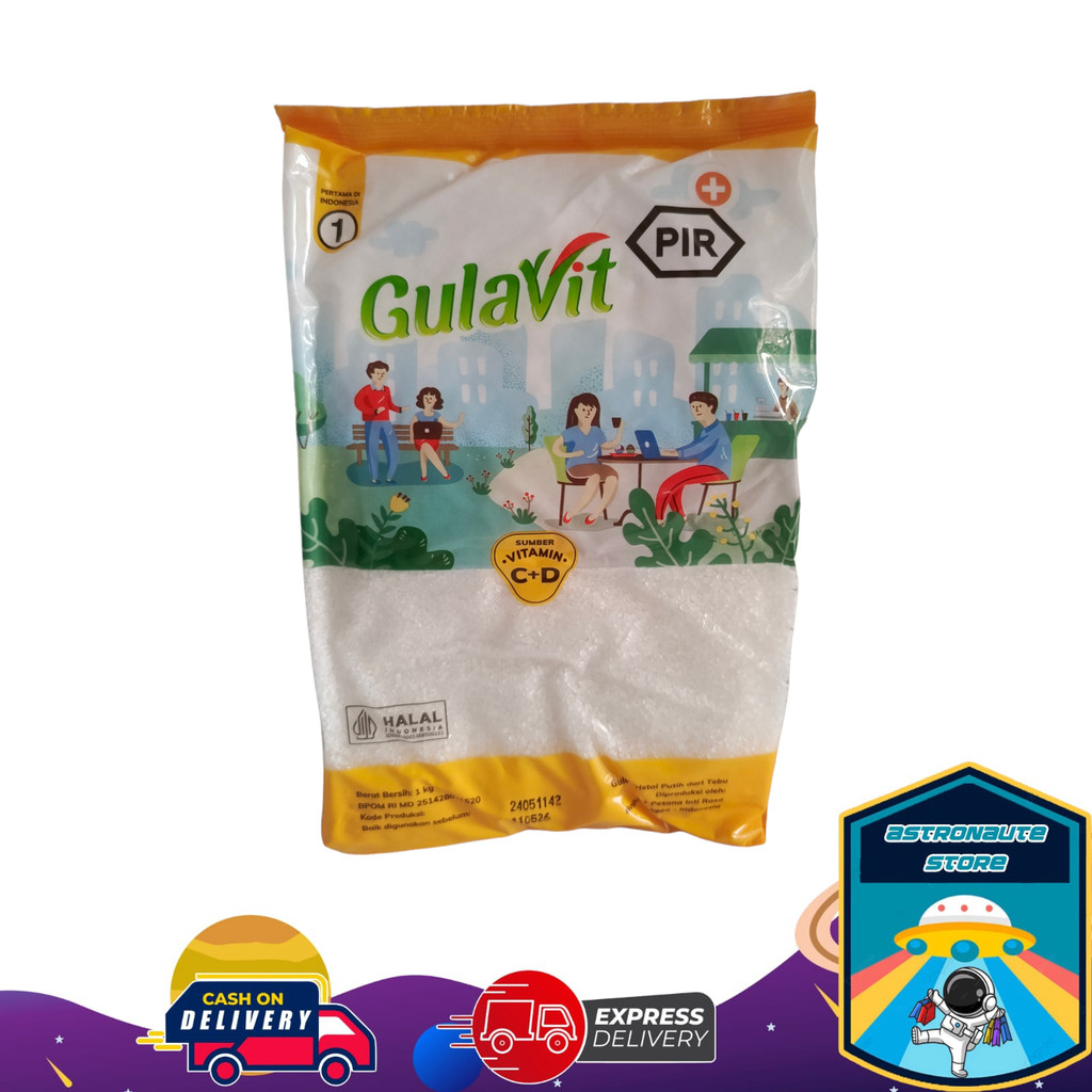 Jual Gula Kristal Putih GULAVIT PIR PREMIUM Kemasan 1Kg | Shopee Indonesia