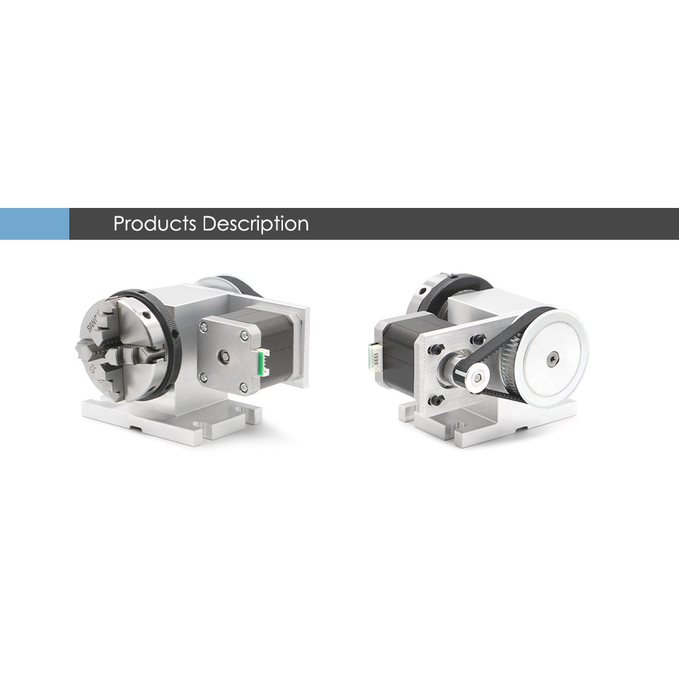 Jual 4th Axis Kit With Tailstock Rotate Axis With Nema17 Stepper Motor ...