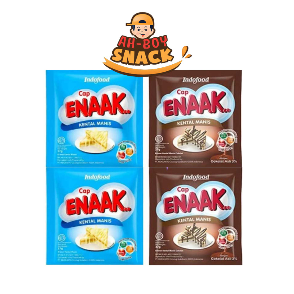 Jual ENAAK SUSU KENTAL MANIS RENCENG ISI 6 SACHET - AHBOY SNACK ...