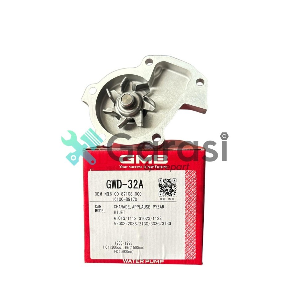 Jual Water Pump Pompa Air Daihatsu Zebra S89 Espass S91 1.3 1300Cc Gmb ...