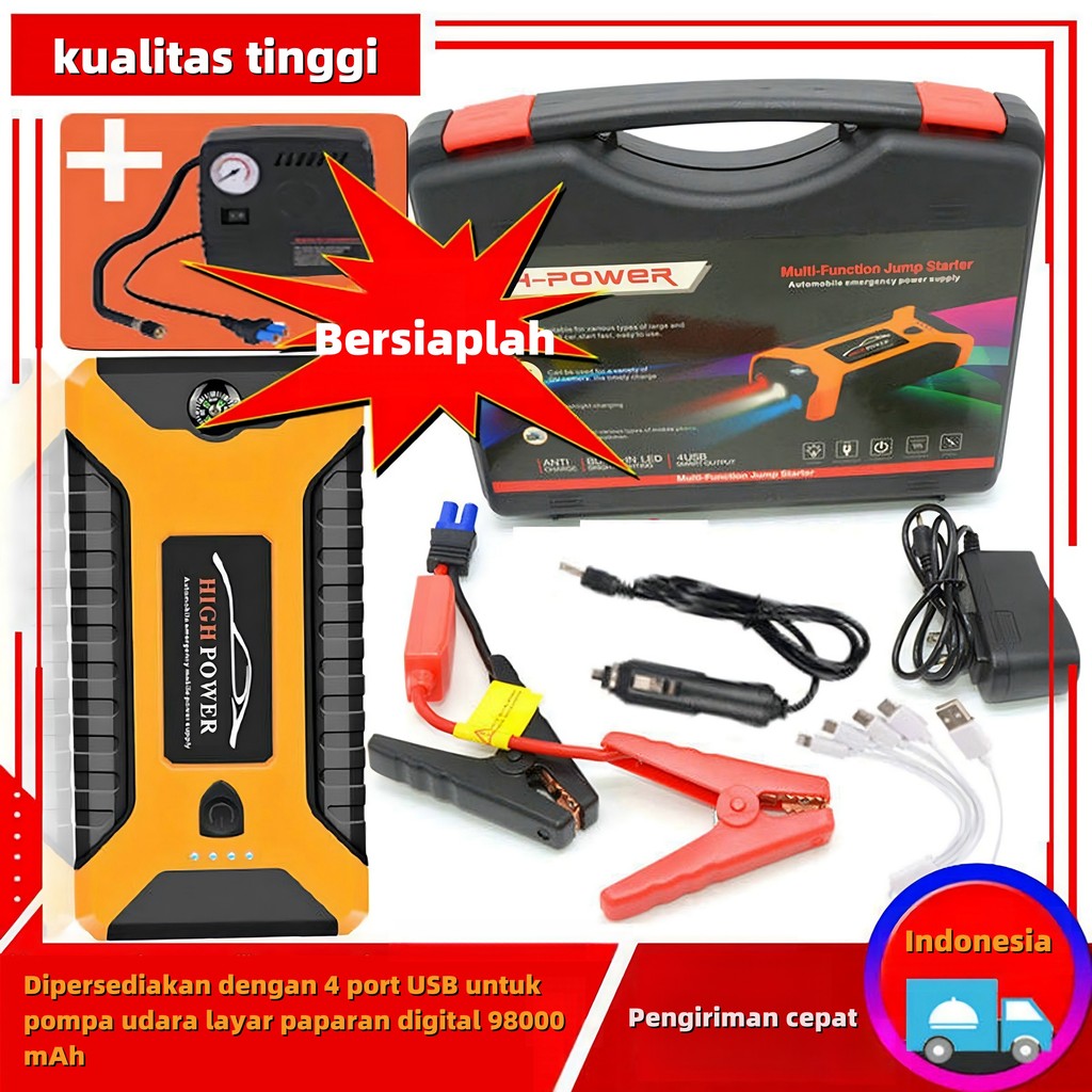 Jual Jump Starter Aki Mobil Motor Vtoman V3 Pro Power Bank 6000mah ...
