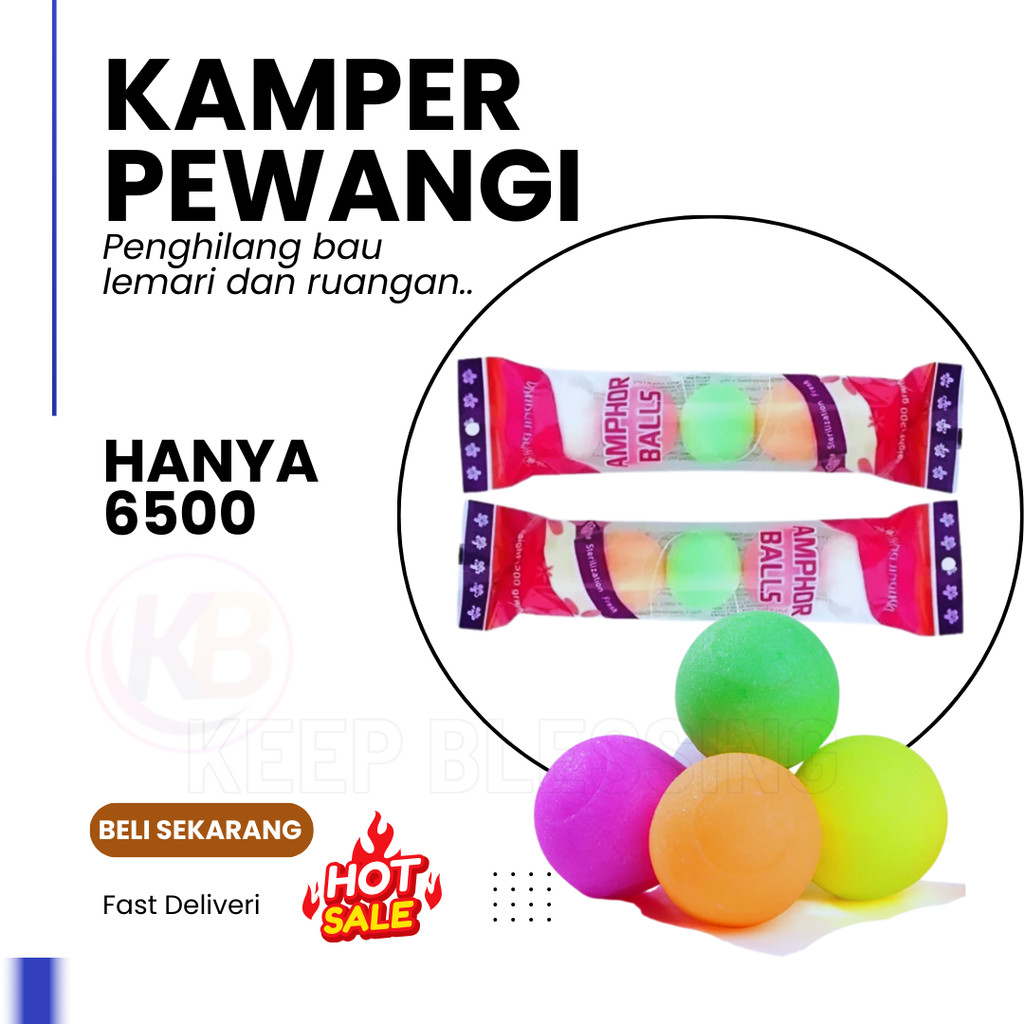 Jual Kamper Besar Isi 5 / Kamper Bulat Warna warni / Kapur Barus ...