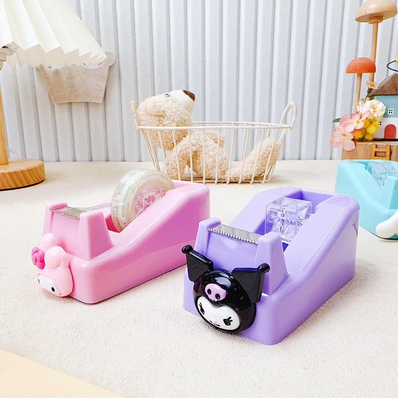 Jual Dispenser Isolasi Selotip Sanrio Unik Tempat Isolasi Tape Kuromi ...