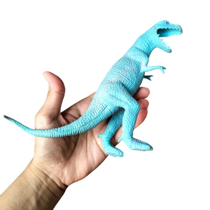 Jual Blue Dinosaur Figure Wild Animal - Miniatur Mainan Hewan Purba ...
