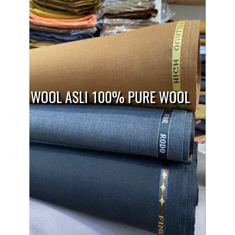 Jual Kain wool asli premium bahan celana jas exlusiv clasic setelan pdh ...