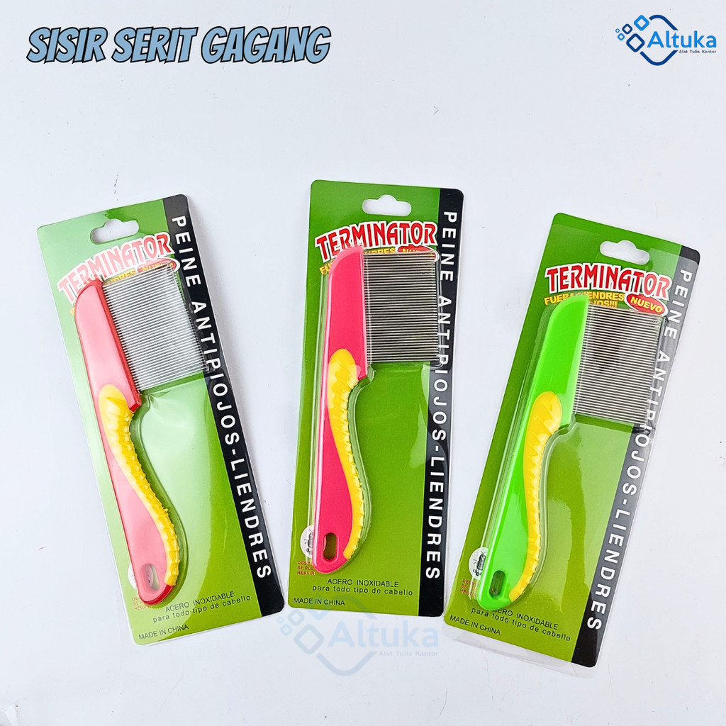 Jual Sisir Serit Besi / Sisir Kutu Gagang Panjang Stainless / Serit ...