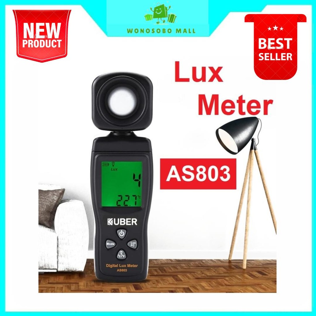 Jual Alat Ukur Intensitas Cahaya Digital Lux Meter AS803 Smart Sensor | Shopee Indonesia