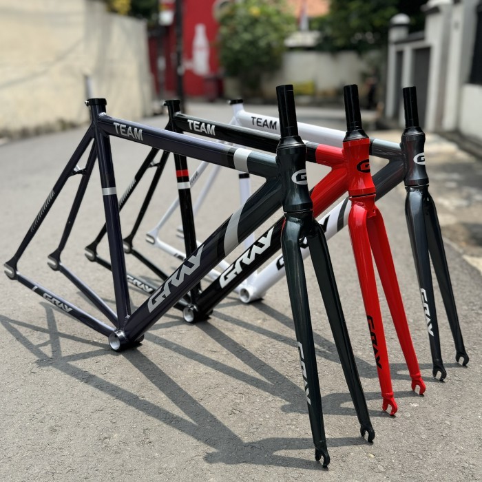 Jual Frameset Gray Team Fixie Alloy Fixed Gear | Shopee Indonesia