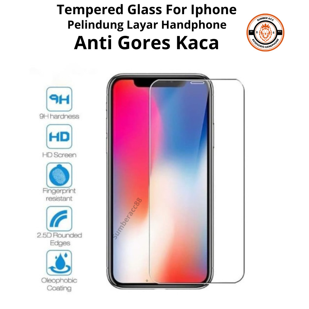 Jual Iphone Tempered Glass Clear 6 6s 7 8 Plus Pelindung Layar Kaca ...