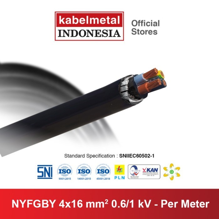 Jual Kabel NYFGBY 4x16 mm Per Meter kabelmetal INDONESIA - Tanam Bawah ...