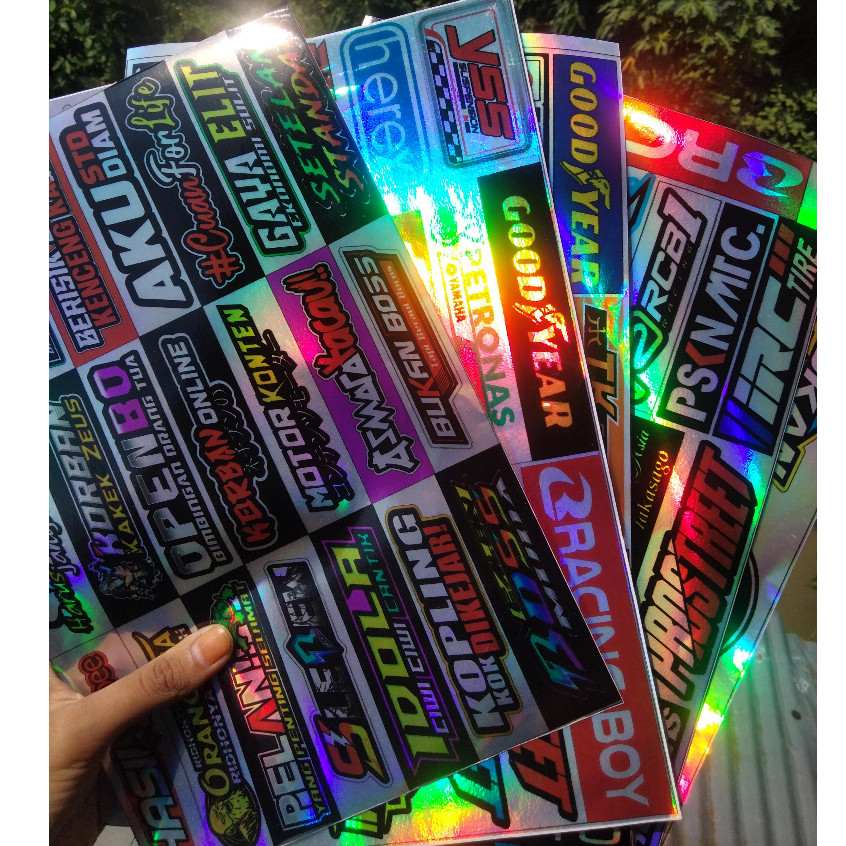 Jual STICKER RACING PACK HOLOGRAM RCB 1 ISI 20 SAMPAI PACK HOLOGRAM RCB ...