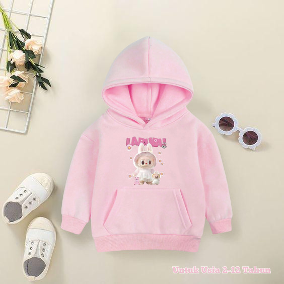 Jual Outfit.2d Jaket hoodie sweater labubu anak perempuan usia 2-12 ...