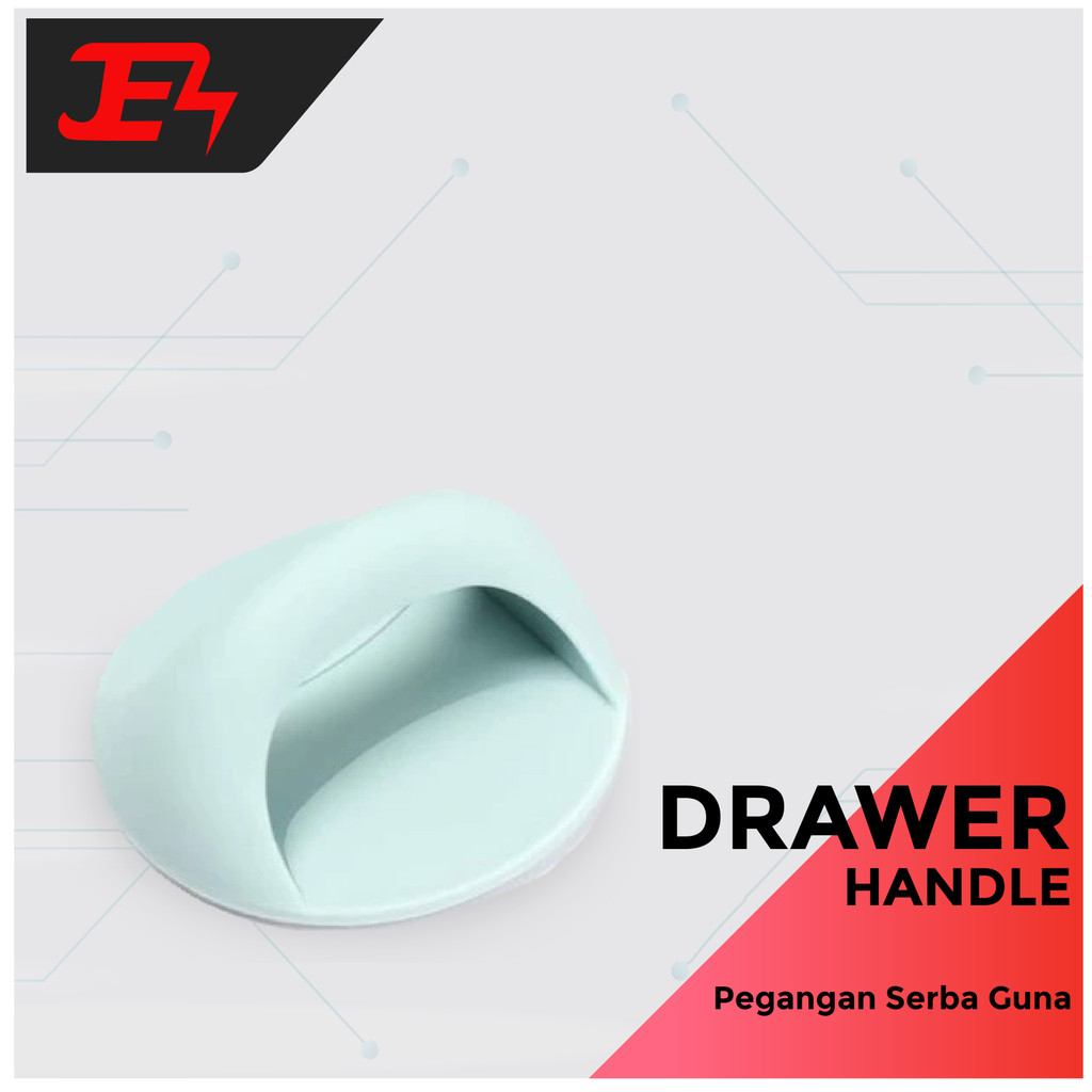 Jual JE Pegangan Pintu Bulat /Drawer Handle Perekat Super Kuat Anti ...