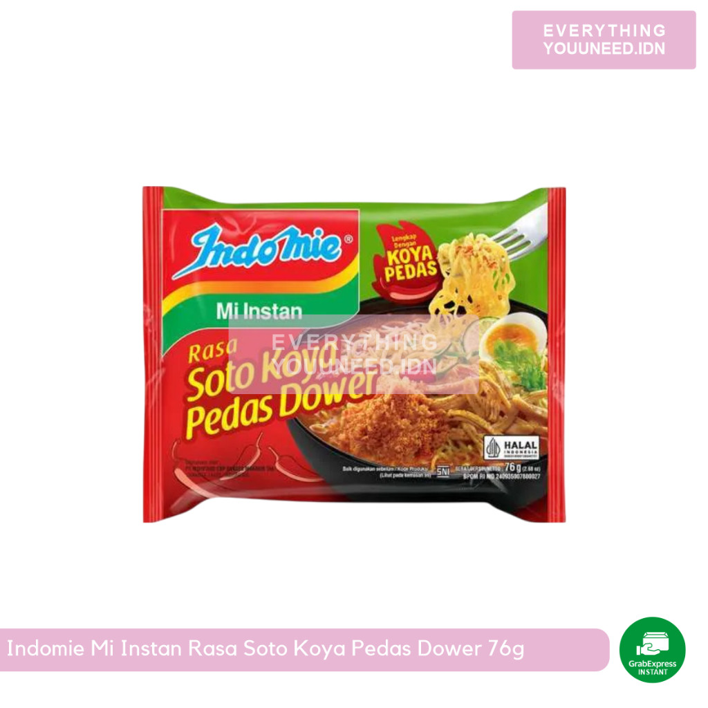 Jual Indomie Mi Instan Rasa Soto Koya Pedas Dower 76g | Shopee Indonesia
