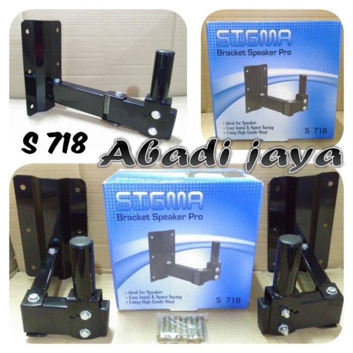 Jual SIGMA S 718 WALL BRACKET SPEAKER PRO DINDING PROFESIONAL S718 | Shopee Indonesia