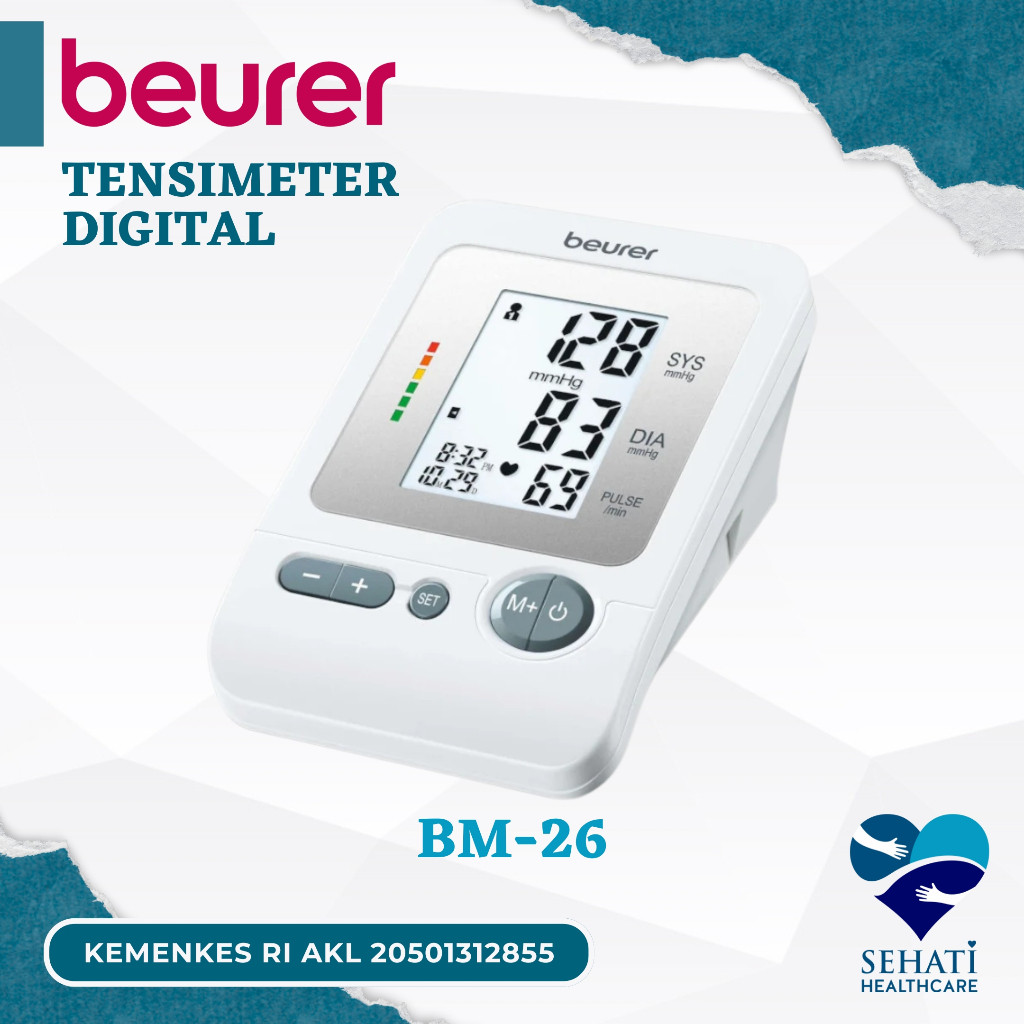 Jual Beurer Tensimeter Digital BM 26 Alat Ukur Tensi Meter Tekanan Darah Medis Kesehatan ...