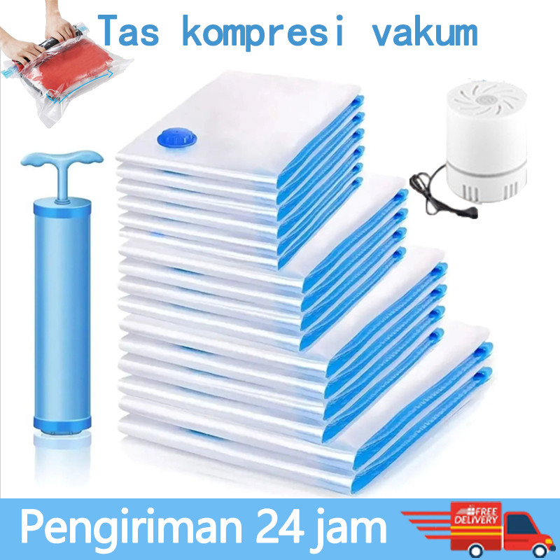 Jual Plastik Vacuum Baju Travel Packing Plastik Ziplock Vacuum Baju ...