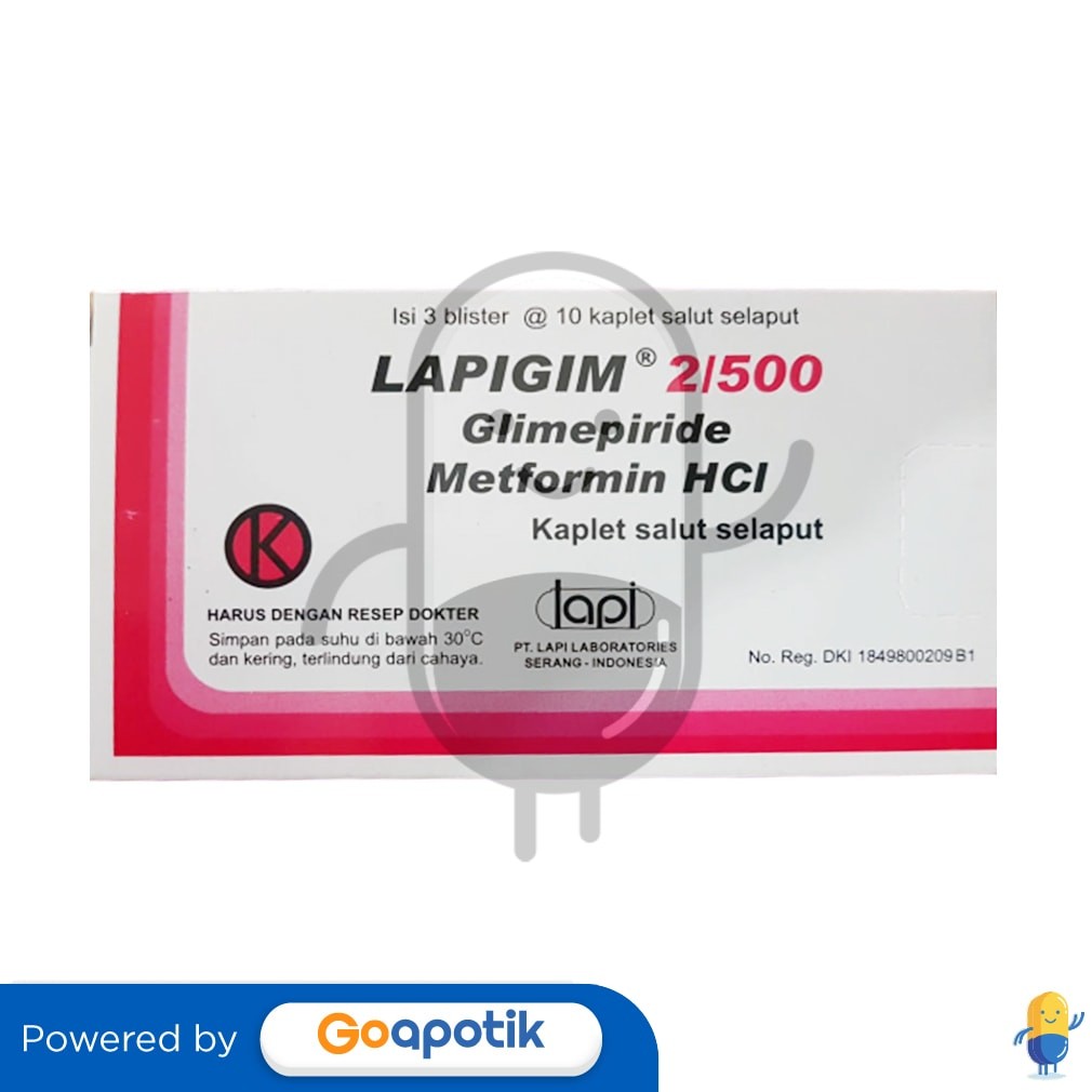 Jual Lapigim 2/500 Mg Box 30 Kaplet | Shopee Indonesia