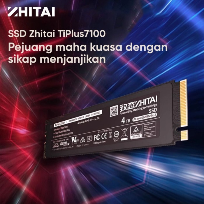Jual ZHITAI SSD NVME GEN4 TIPLUS 7100S 1TB 2TB 4TB PCIE 4.0 M.2 2280 5Y ...
