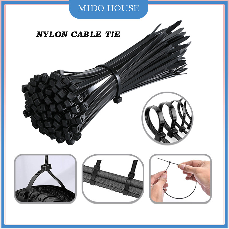 Jual 10CM/20CM/30CM Kabel Ties Awet/Nylon Cable Tie/Pengikat Ritsleting ...