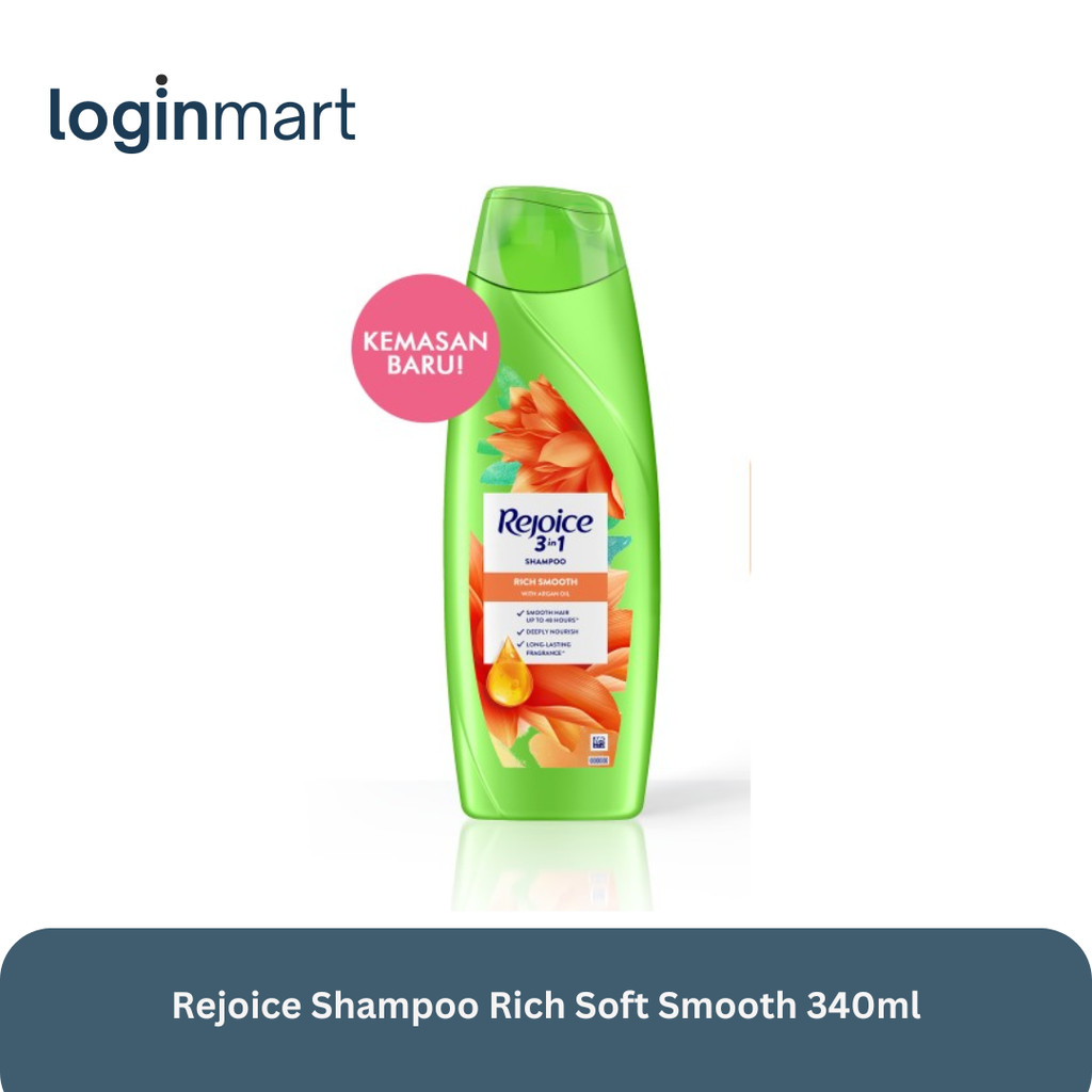Jual Rejoice Shampoo Rich Soft Smooth 340ml | Shopee Indonesia