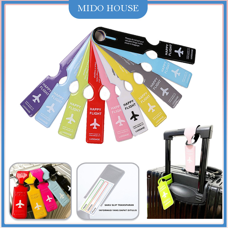 Jual Bag Luggage Tag Tas Label Boarding Pesawat Tag Bagasi Gantungan ...