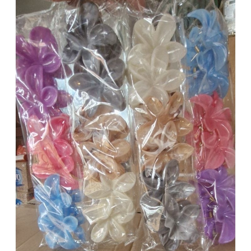 Jual Jepit rambut bunga kamboja isi 12pcs | Shopee Indonesia
