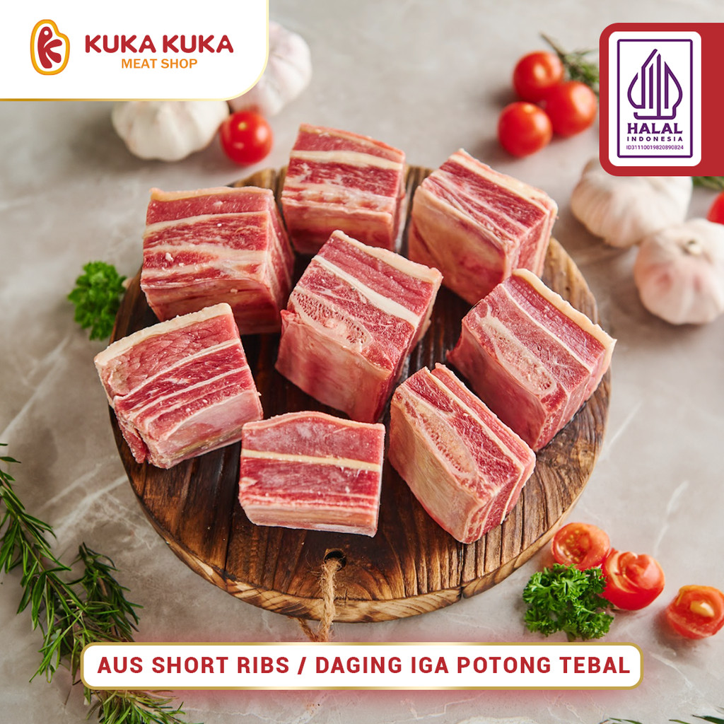 Jual Premium Iga Sapi Daging Tebal - Aus Short Ribs 500gr | Shopee ...