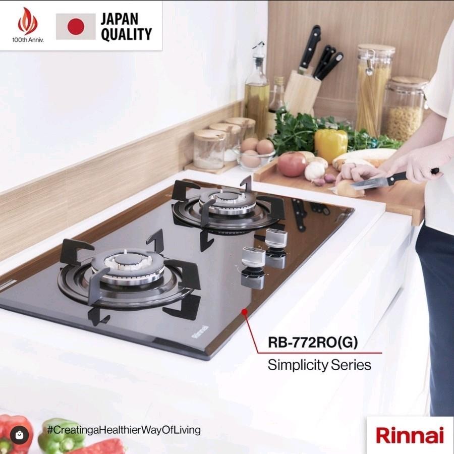 Jual Rinnai Rb 772R0 G Kompor Gas Tanam Rinnai Rb772R0 G Tempered Glass 2 Tungku Rinnai Rb 772 ...