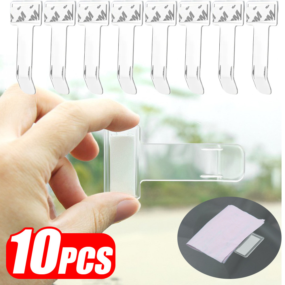 Jual Car Parking Ticket Clip Fastener Permit Card Bill Holder Car ...