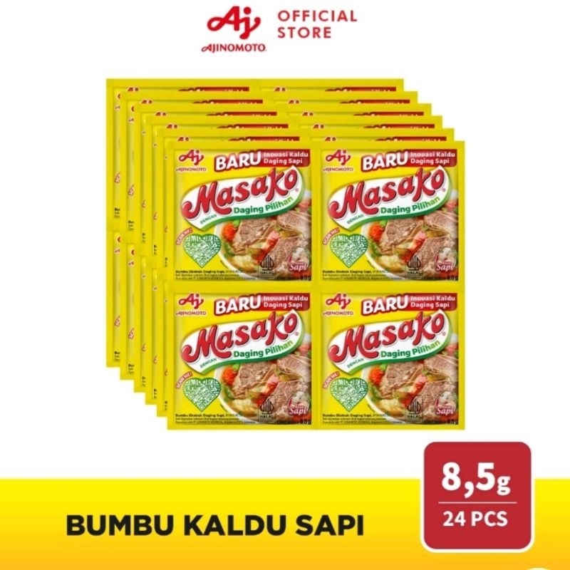 Jual 24 PCS - MASAKO BUMBU KALDU SAPI 8.5g - MASAKO KALDU BUBUK RASA ...