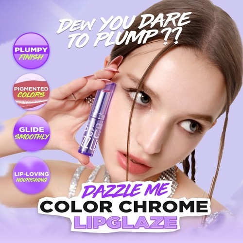 Jual Dazzle Me Color Chrome Lip Glaze | Shopee Indonesia