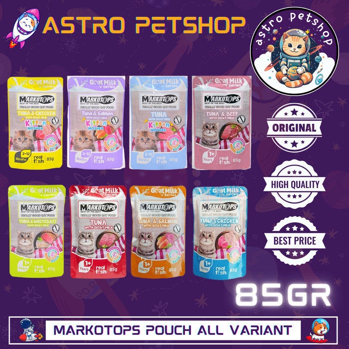 Jual markotops pouch 85gr markotop sachet wet food all variant | Shopee ...