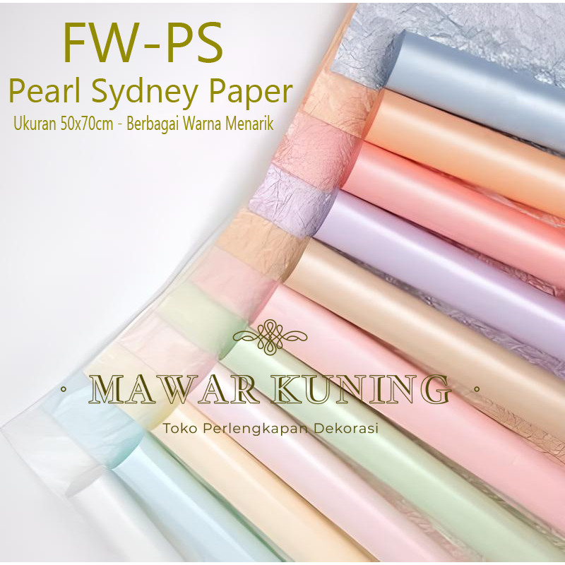 Jual TOKOMAWARKUNING [ 5 Lembar ] Pearl Sydney Paper FW-PS / Wrapping ...