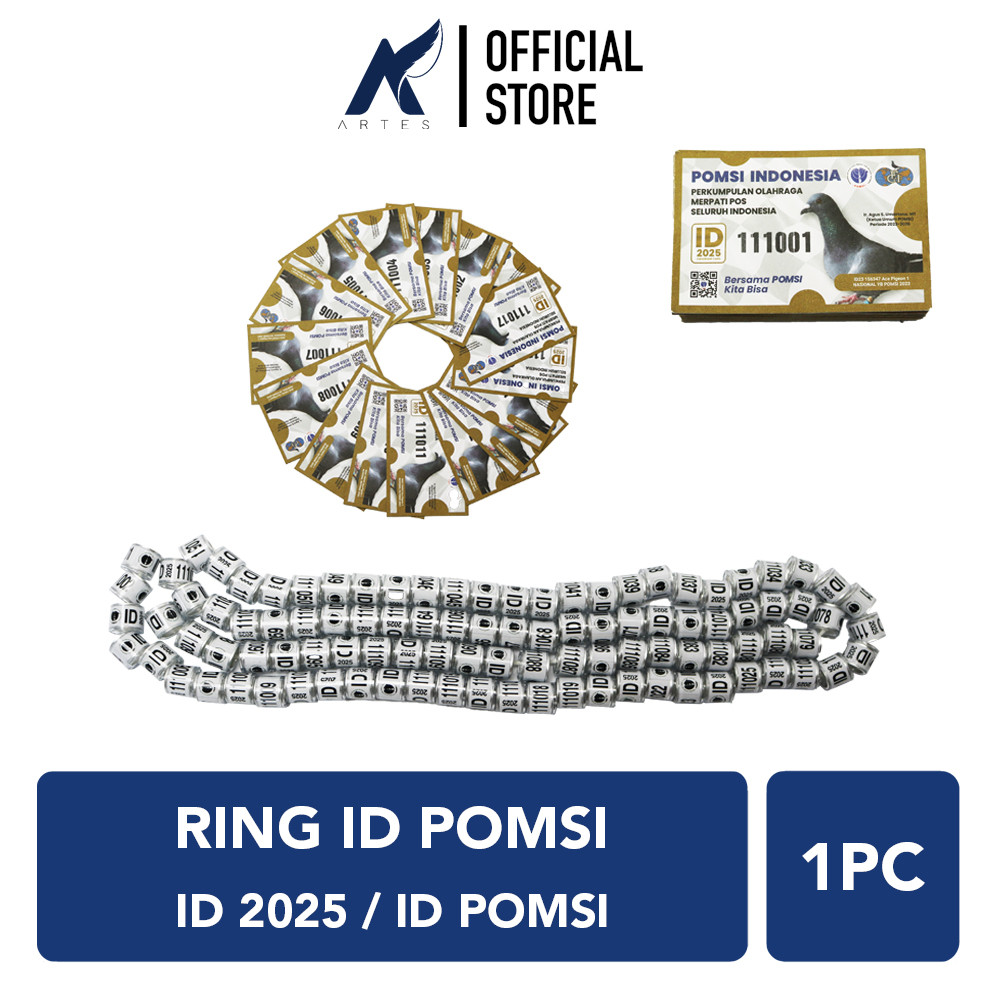 Jual POMSI RING BURUNG MERPATI ID 2025 25 Cincin Burung Japati-Jepati ...